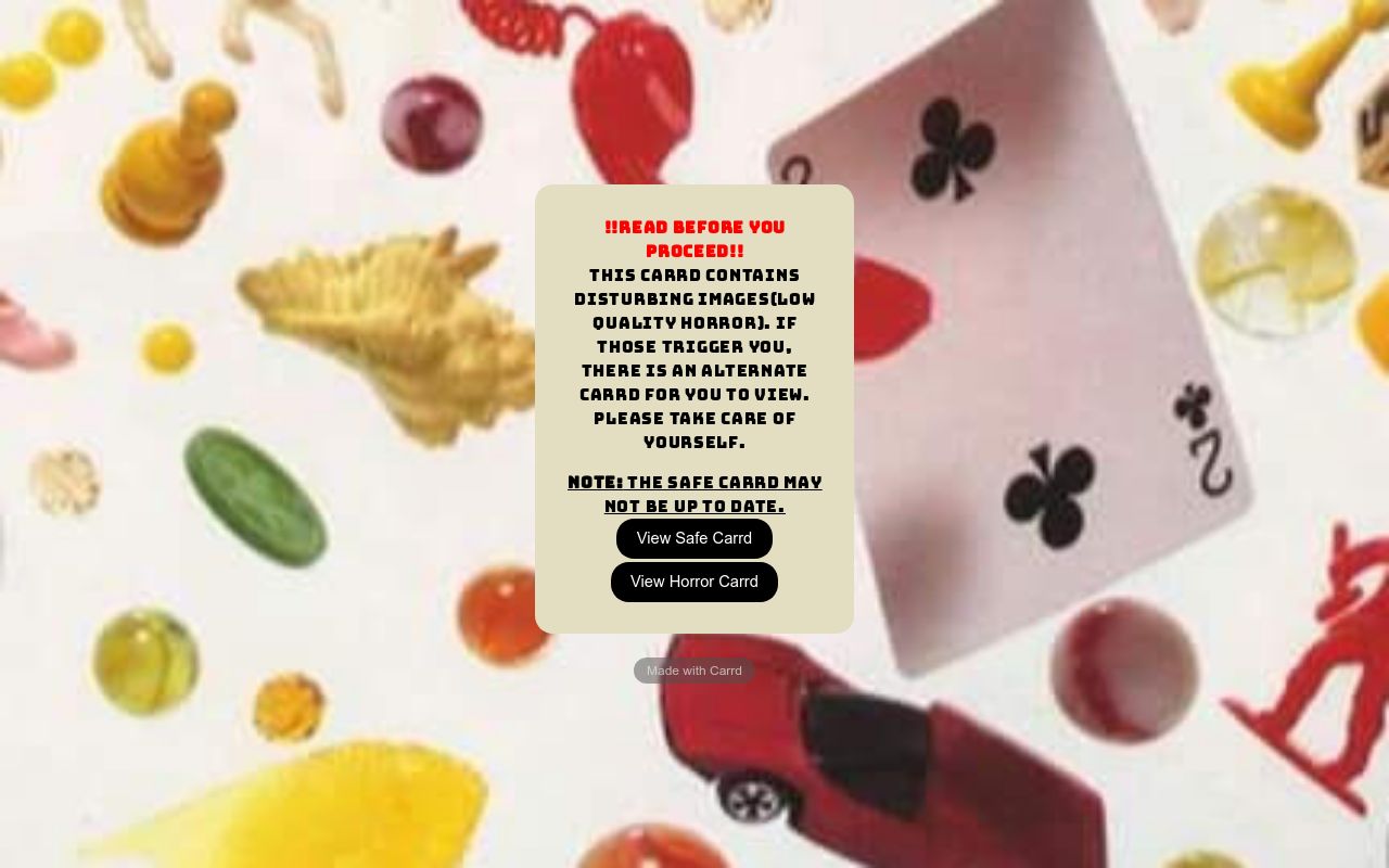 Teddy's introduction page